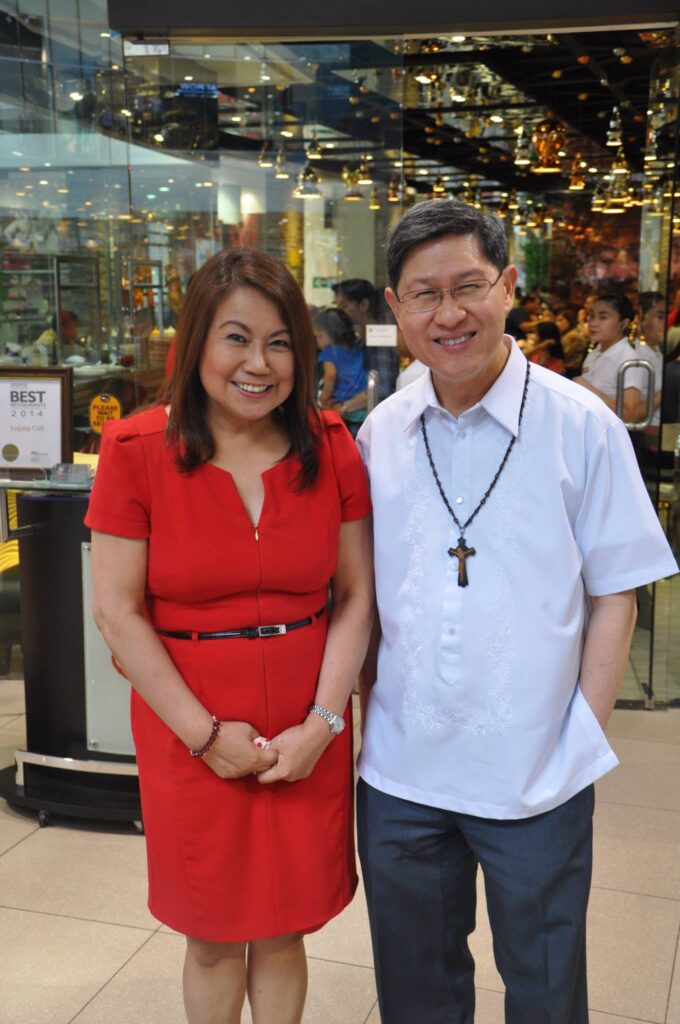 With Cardinal Tagle - Gov. Josie M. Dela Cruz